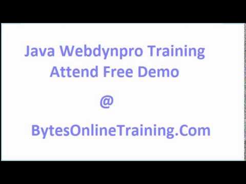 Java Webdynpro Online Training - YouTube