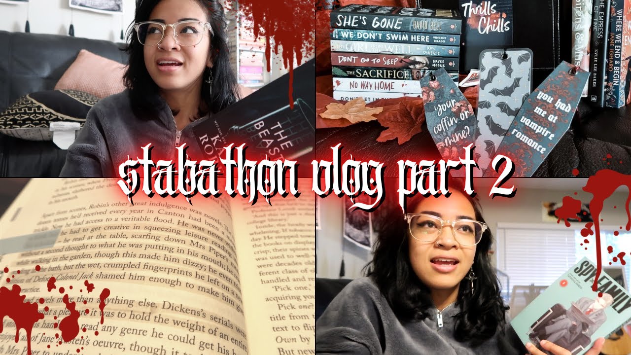 Stabathon Part 2 | 24 hour readathon | #BOOKTOBER DAY 18 - YouTube