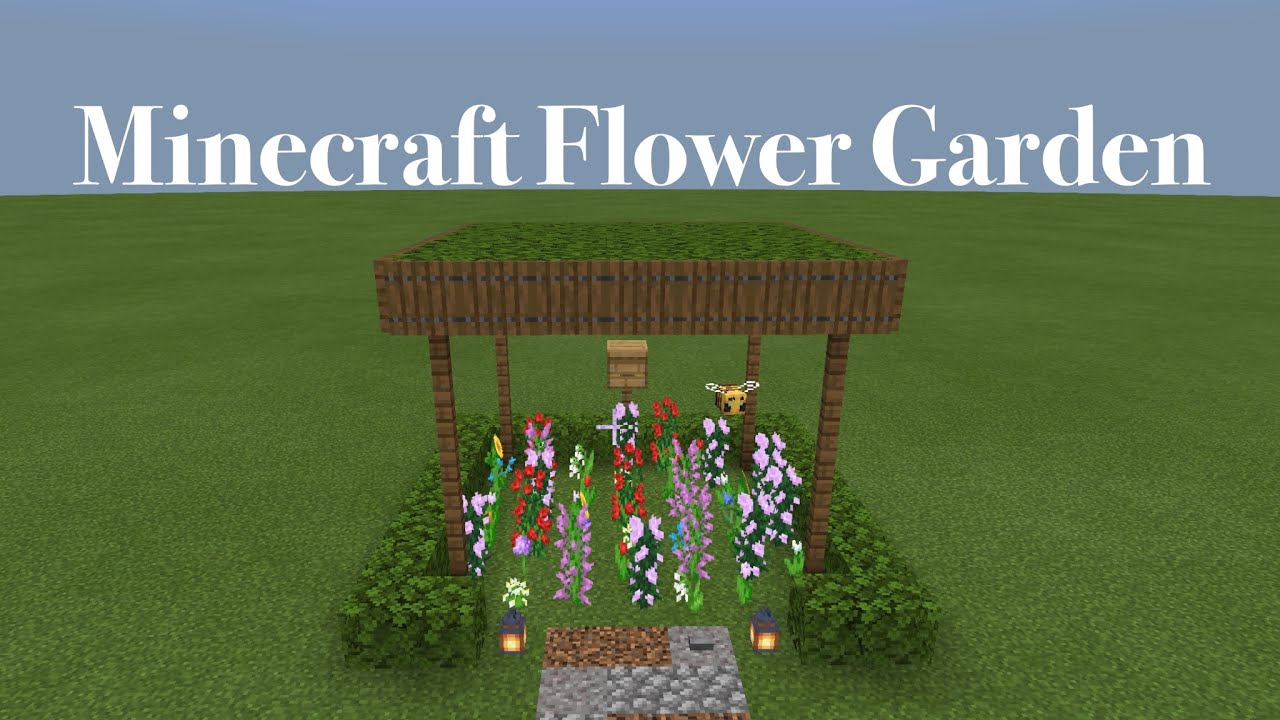 Minecraft Flower Garden Tutorial - YouTube