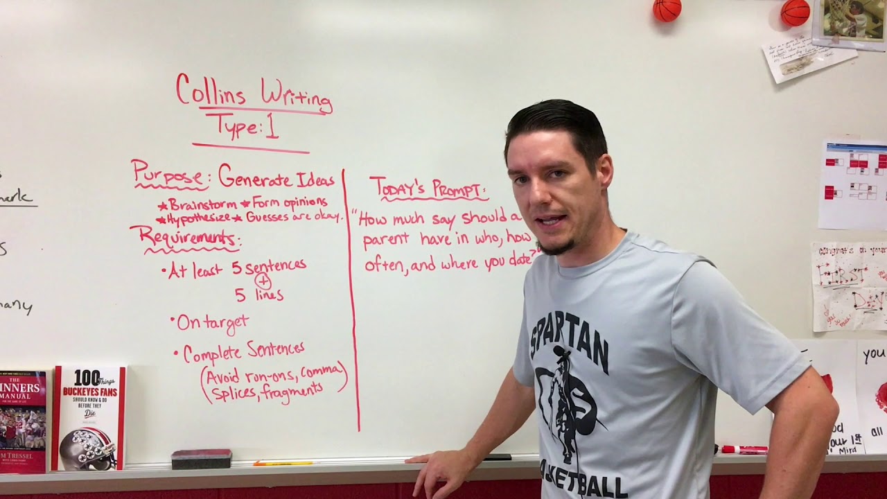 Collins Type 1 Writing Instructions - YouTube
