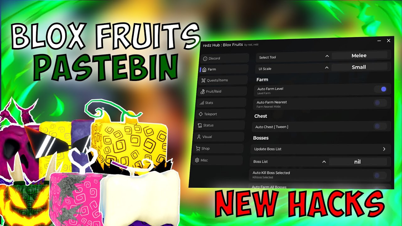 New BEST Blox Fruits Script PASTEBIN - Auto Farm, Auto Open Chests ...