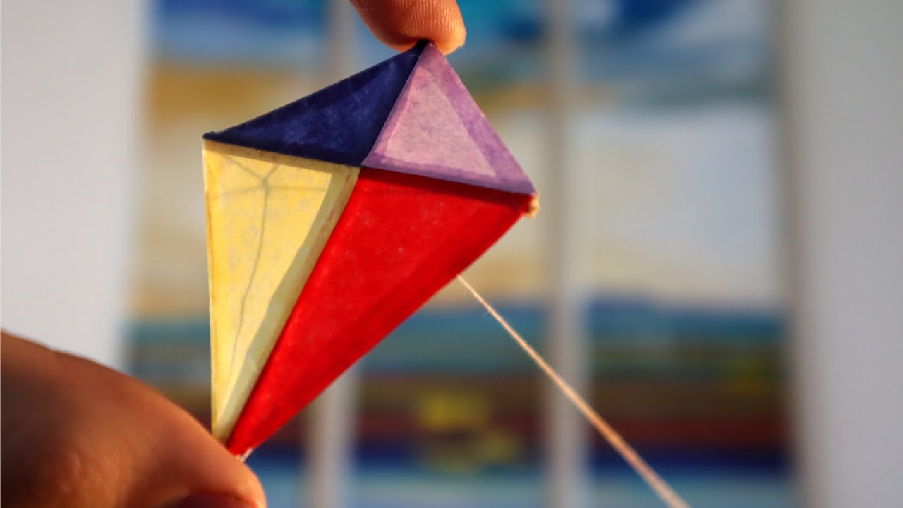 Making miniature kites for my stopmotion - YouTube
