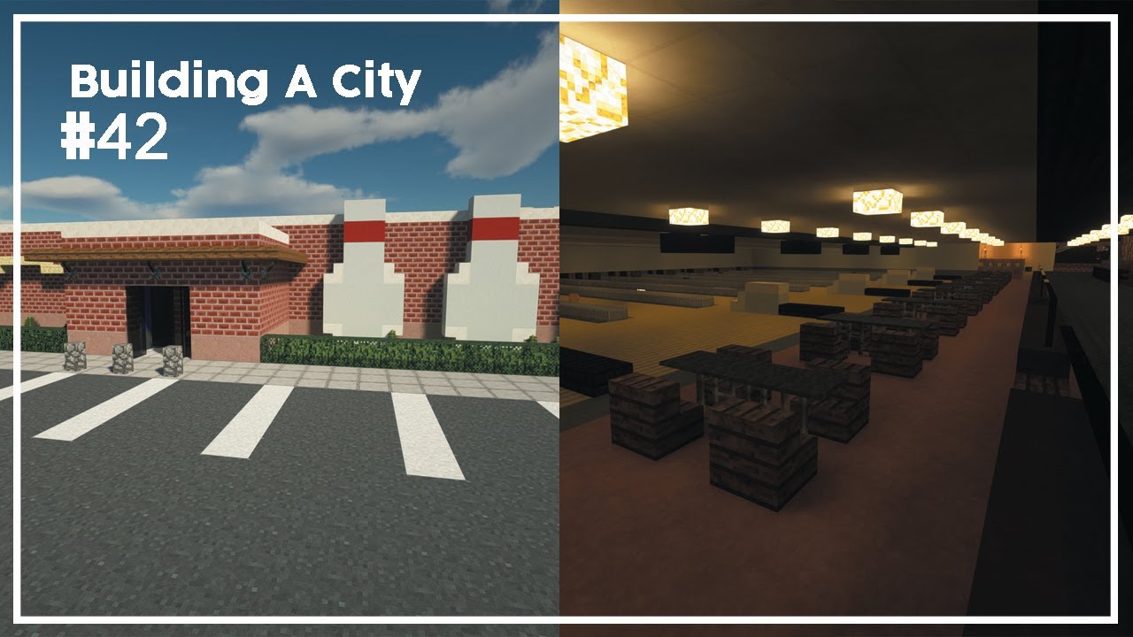 Building A City #42 // Bowling Alley // Minecraft Timelapse - YouTube