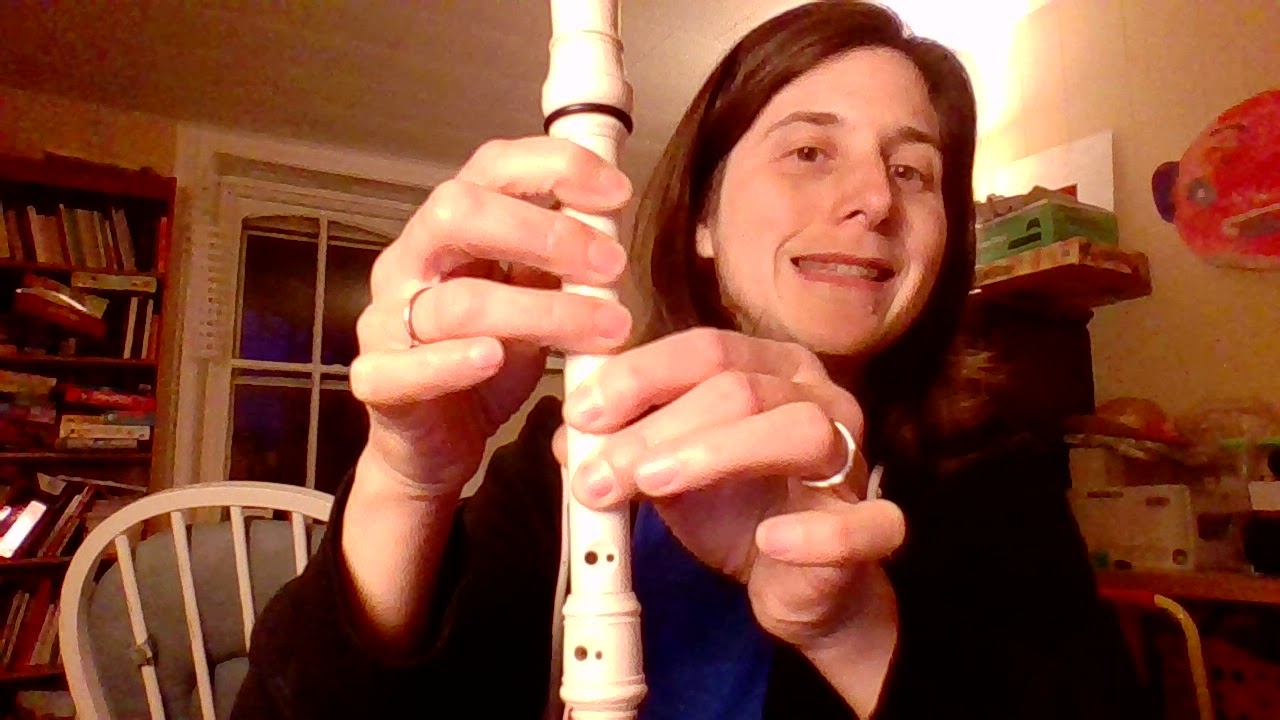 Fingering B, A, G, F sharp, E and D on Recorder - YouTube