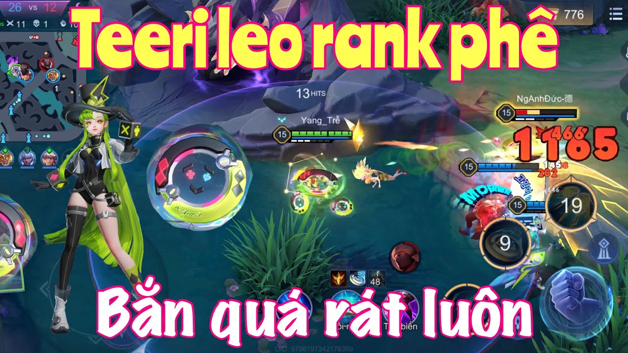 Teeri lại tăng sức mạnh mang leo rank quá ngon - LMQB - YouTube