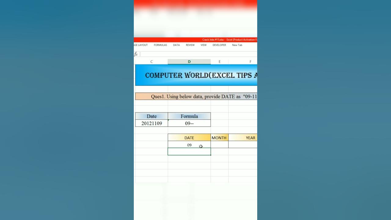 Excel Exceltips Knowledge Shorts Exceltutorial Viral Excelinterview Youtube