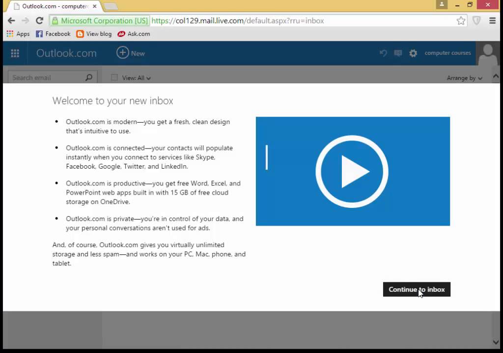 How we Create Or Signup In New Hotmail,Live & Microsoft Acount - YouTube