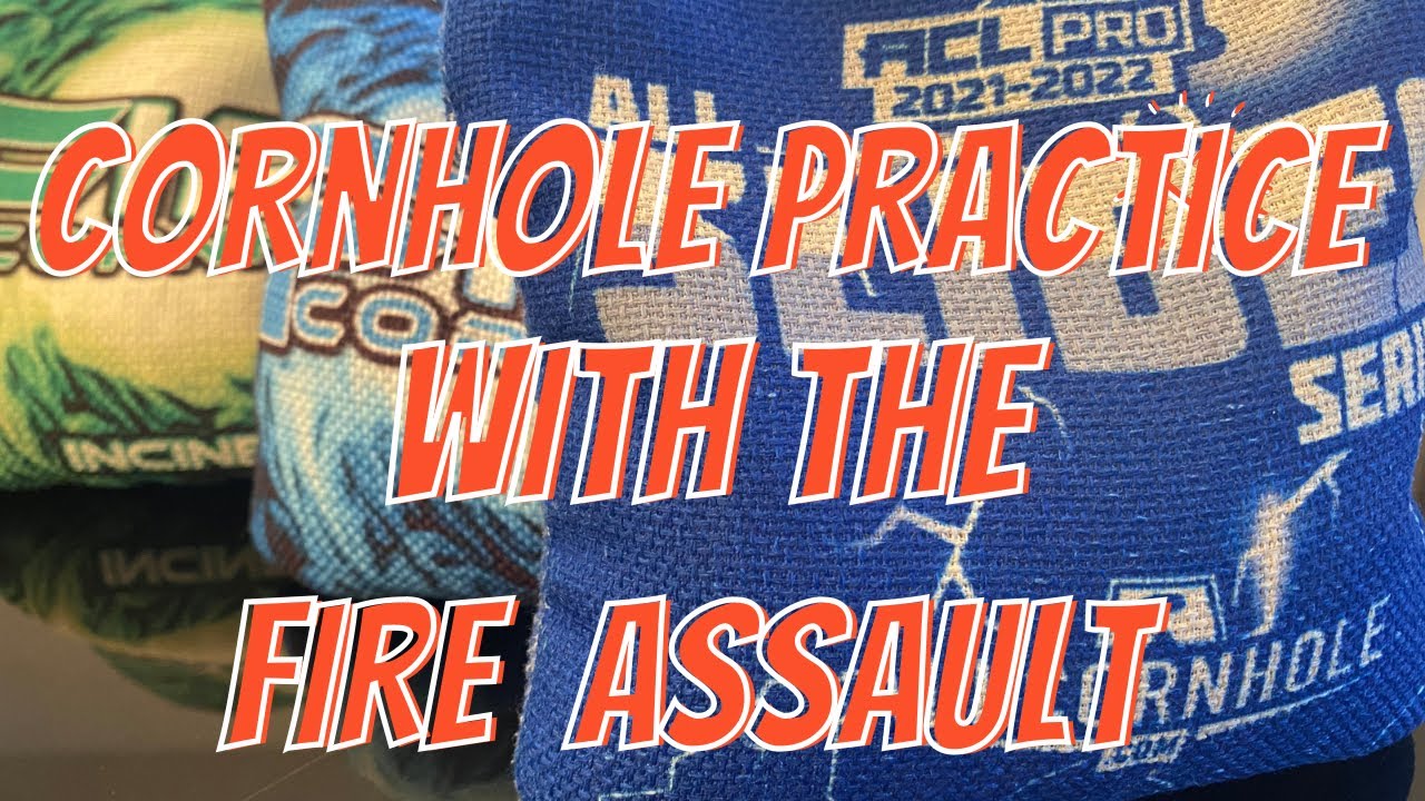 Cornhole Practice: Deca Game with the Fire Cornhole Assault bags! - YouTube