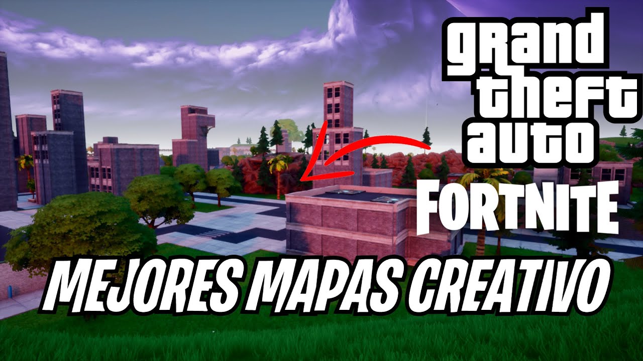 FORTNITE X GTA | LOS MEJORES MAPAS DE CREATIVO ( ROLEPLAY, CARRERAS ...
