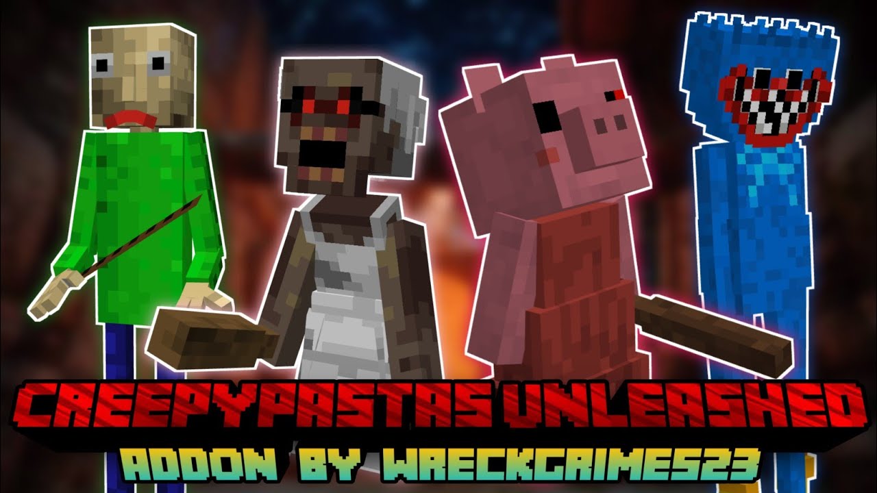 Minecraft Pe Horror Mod - Creepypastas Unleashed Addon | Minecraft Pe ...