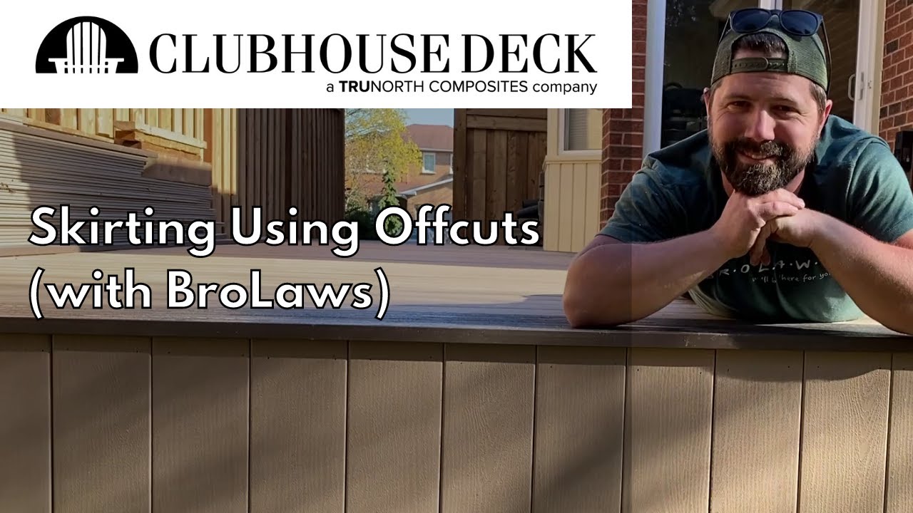 Clubhouse Decking - Skirting Using Offcuts (w/ BroLaws) - YouTube