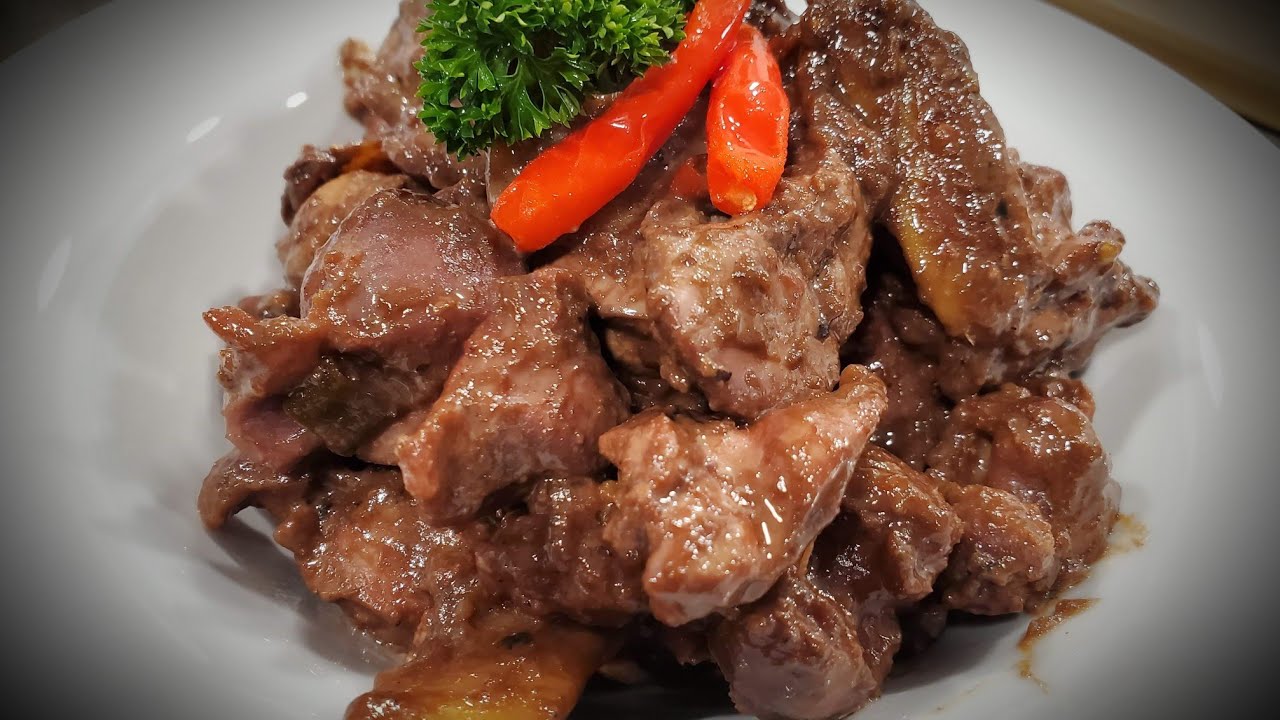 Adobong Spicy Chicken Gizzard&Liver - YouTube