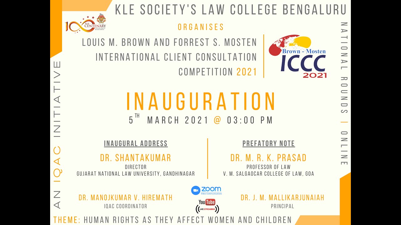 INAUGURATION - ICCC 2021 - YouTube