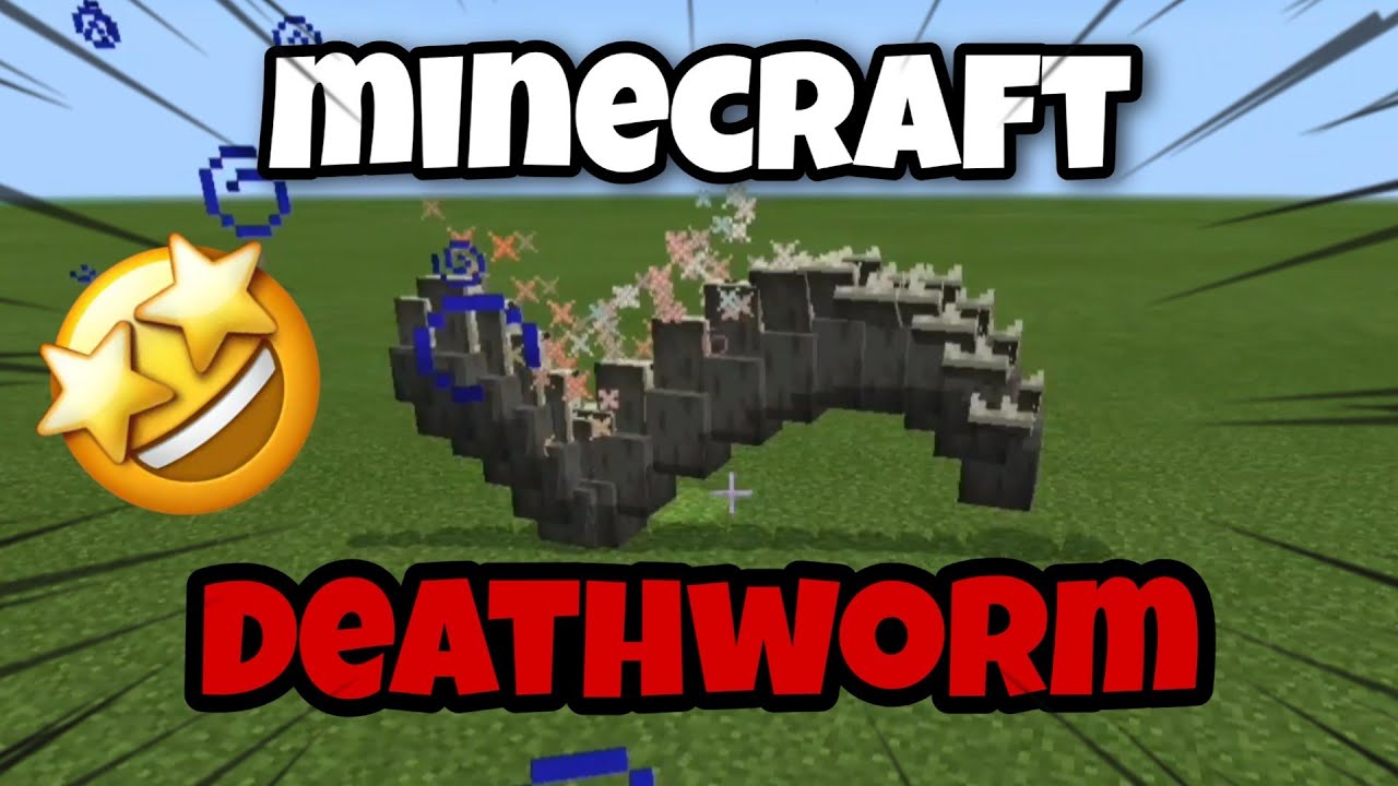 How to Make a Deathworm in Minecraft 100% No MODS | Minecraft ...