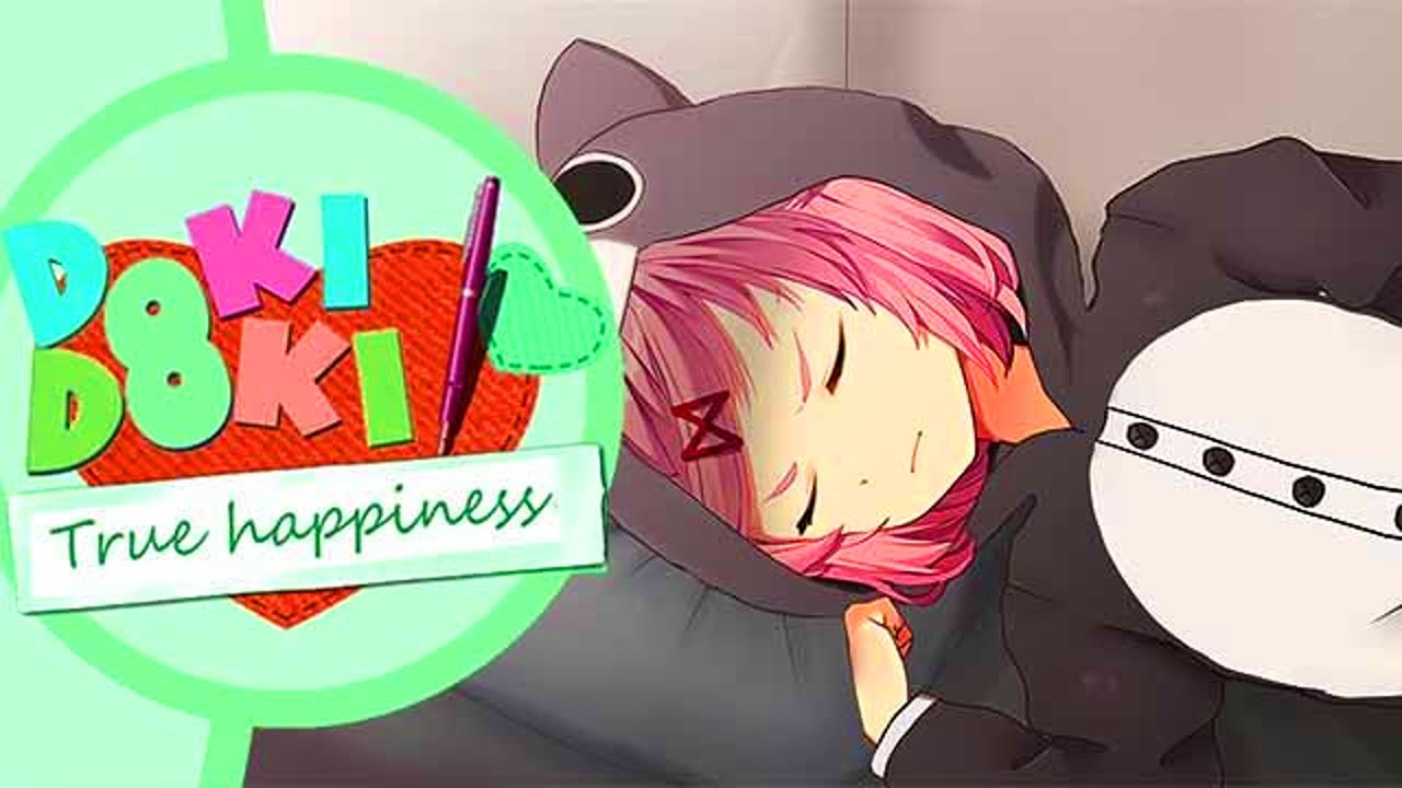 Natsuki Climbs into MC's BED!!!! (DDLC MOD True Happiness ) Part 1 ...