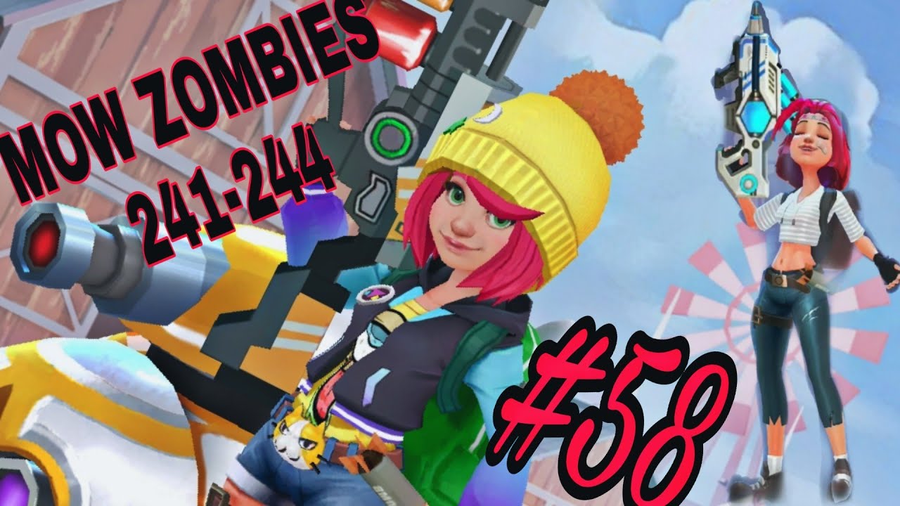 MOW ZOMBIES #58 AND past levels 241-244! - YouTube