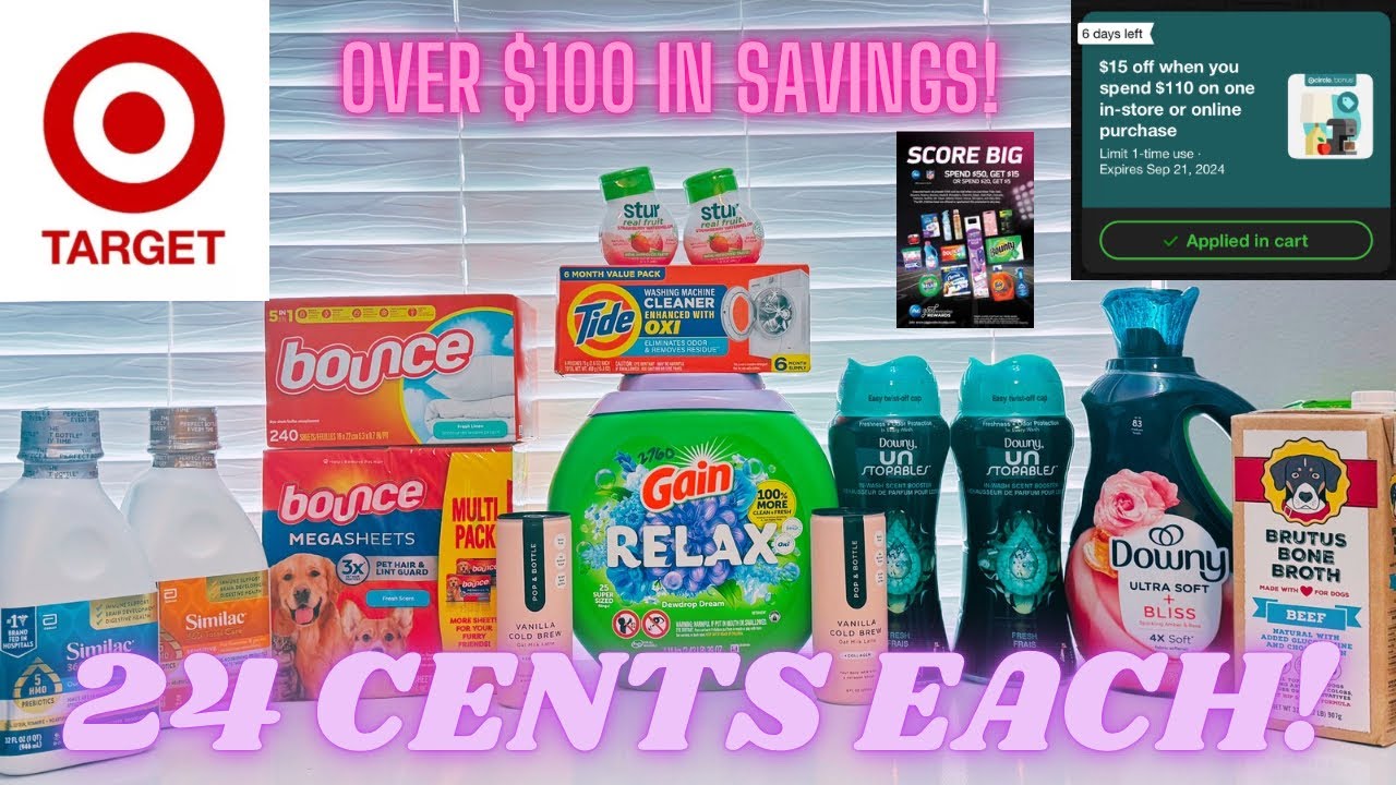 Target Epic Couponing Haul #1 | Over $100 in Savings! | September 15 ...