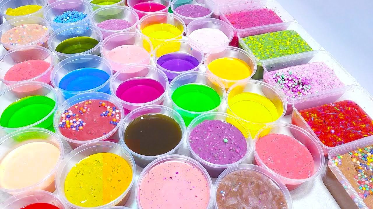 Mixing Old slime - Smoothie slime - Alex Slime - YouTube