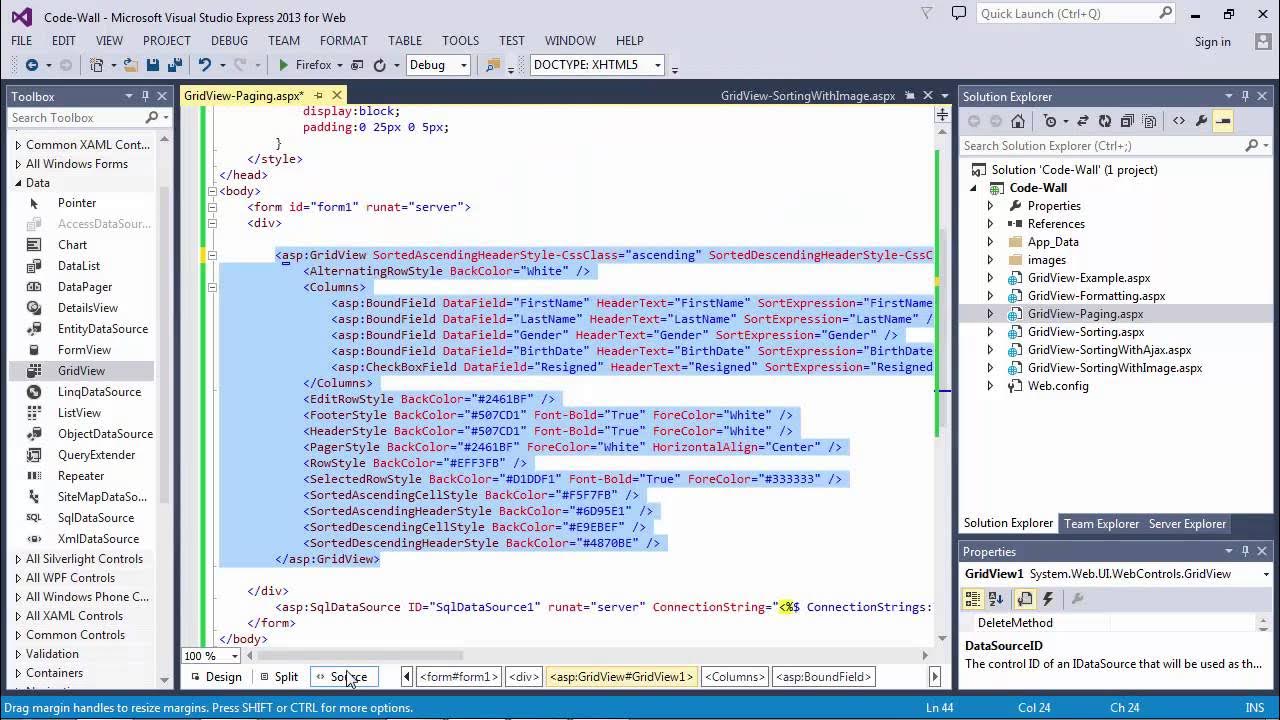 ASP.NET GridView Paging with AJAX (C#) Part 9 - YouTube