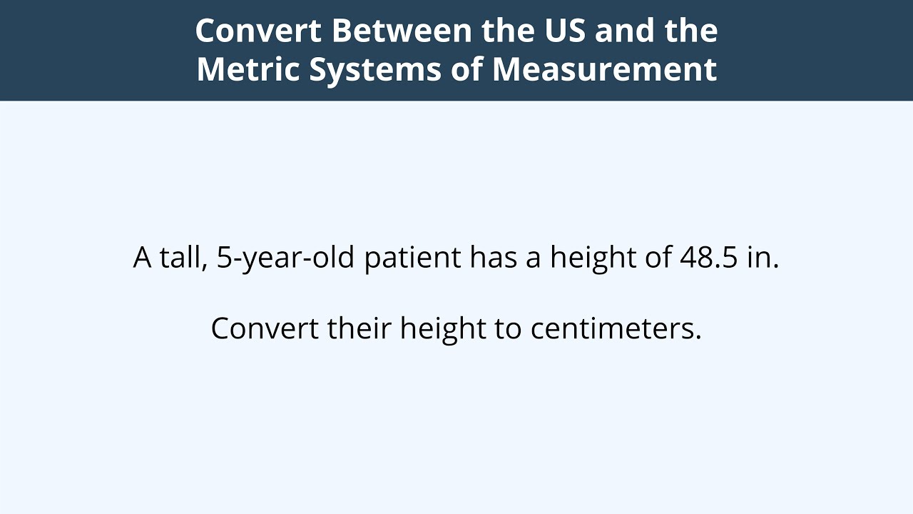 Convert Between the US and the Metric Systems of Measurement - 8 - YouTube