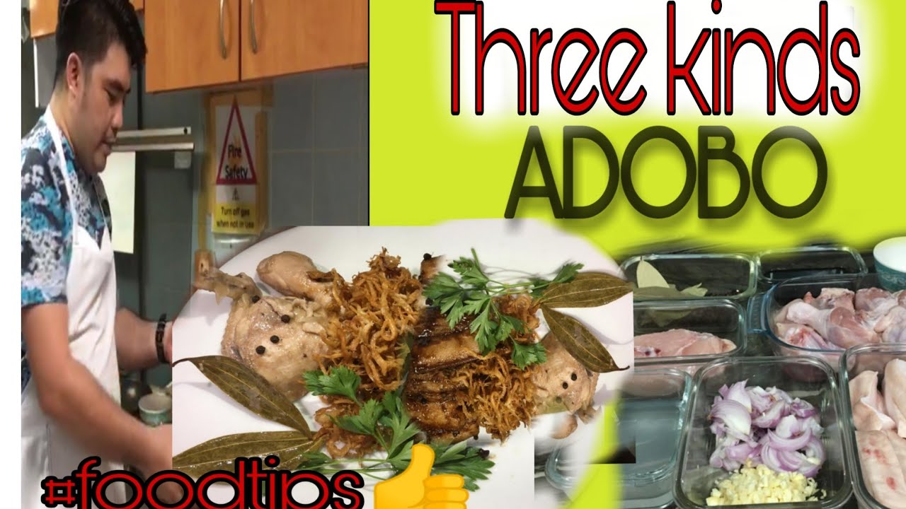 How to cook Three kinds adobo/kobe cooking vlogs - YouTube