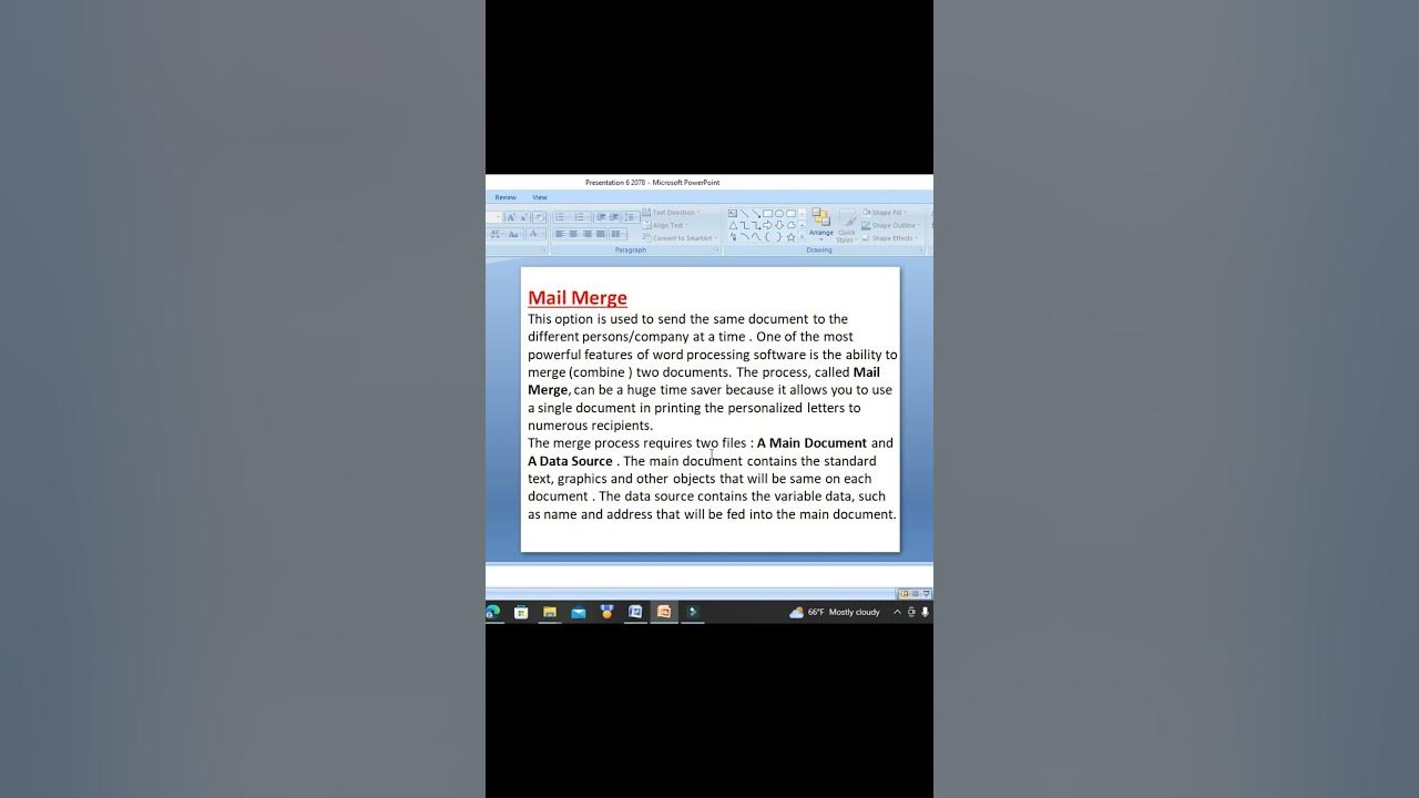 #1 Introduction to Mail Merge: Simplify Your Bulk Communications - YouTube