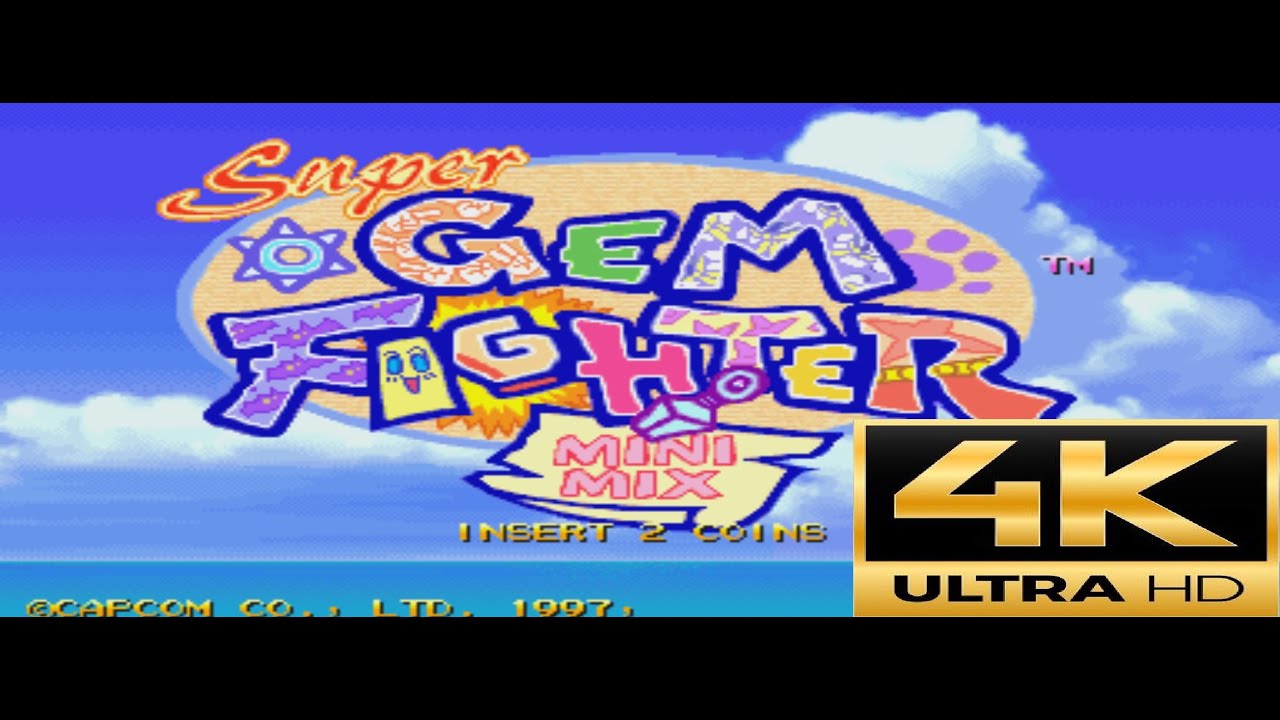 Rare Super Gem Fighter Mini Mix | Retro Arcade Game Capcom 1997 | 4K ...