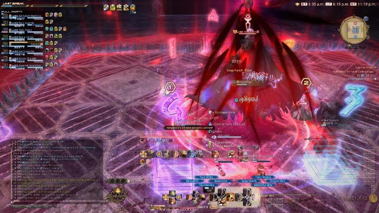FFXIV - Endwalker - P4S Phase 1 - Savage Raid Clear - Hesperos 1 ...