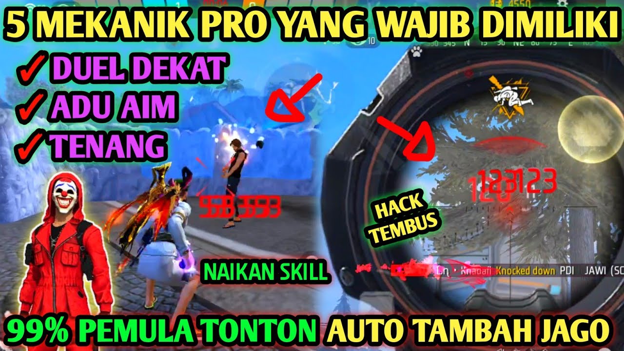 2025 HARUS TAU ⁉️ 5 MICRO MEKANIK FREE FIRE YANG BIKIN JAGO DUEL (JAUH & DEKAT) - CARA JAGO MAIN ...