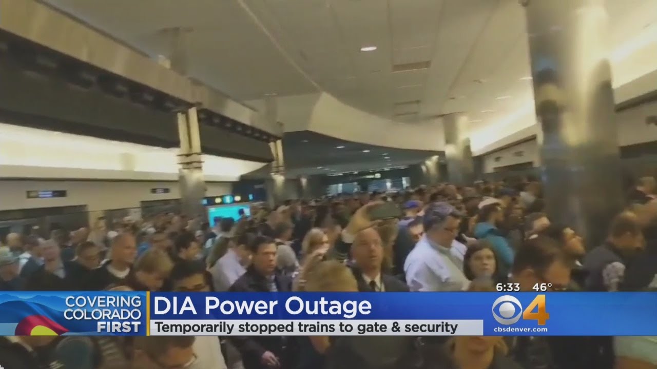 Power Outage Causes Train Delays At DIA - YouTube