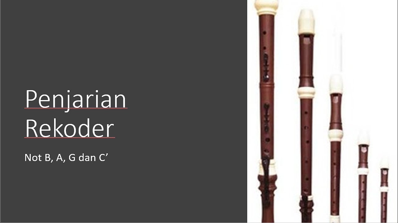 Permainan Rekoder || Lagu 4 Not - Not G, A, B dan C' - YouTube