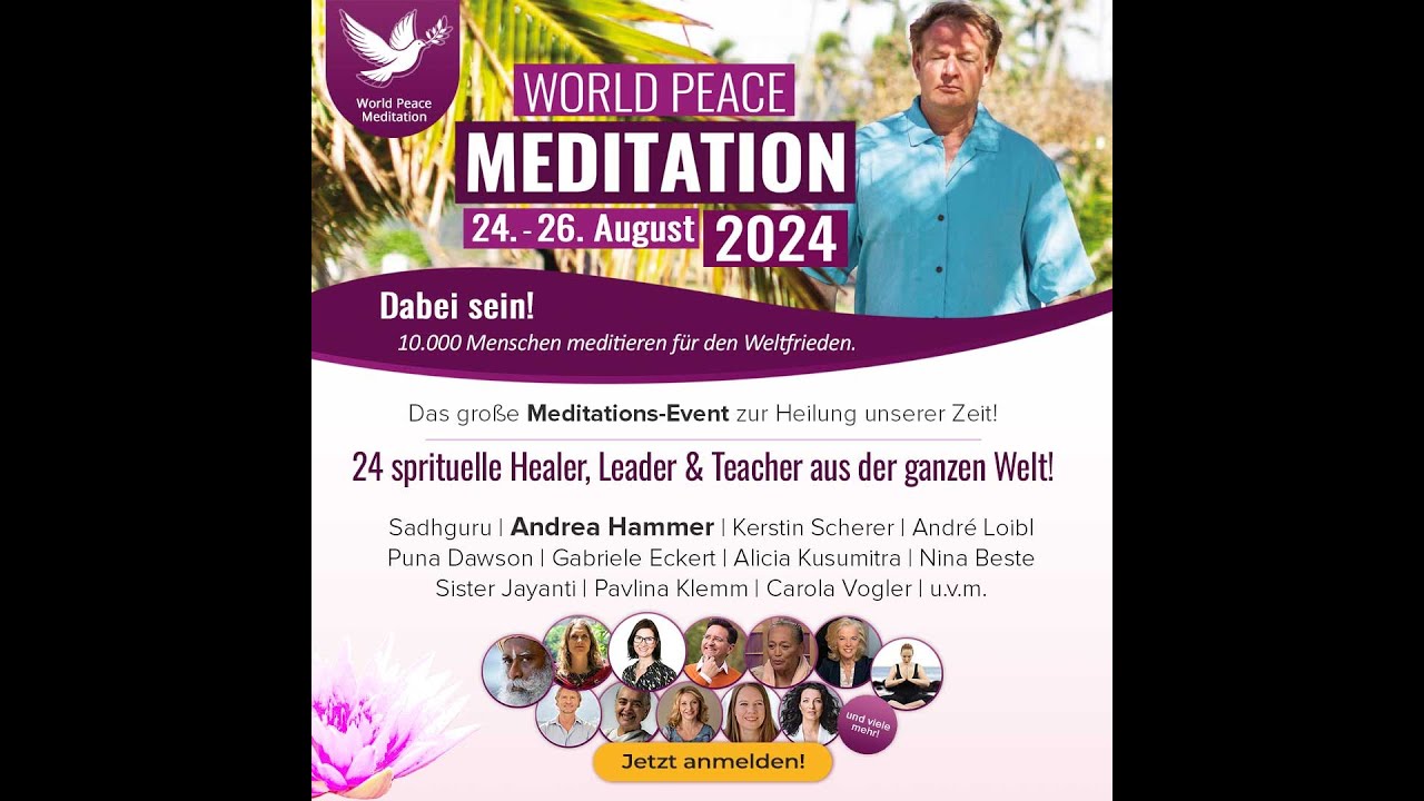 World Peace Meditation Interview Andrea Hammer - YouTube