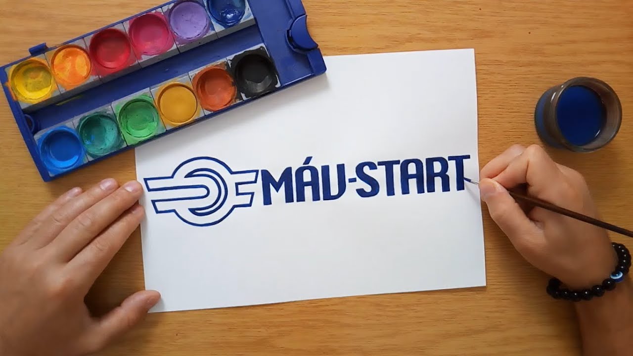 Hogyan rajzolj MÁV-START logót - How to draw a MÁV-START logo - YouTube