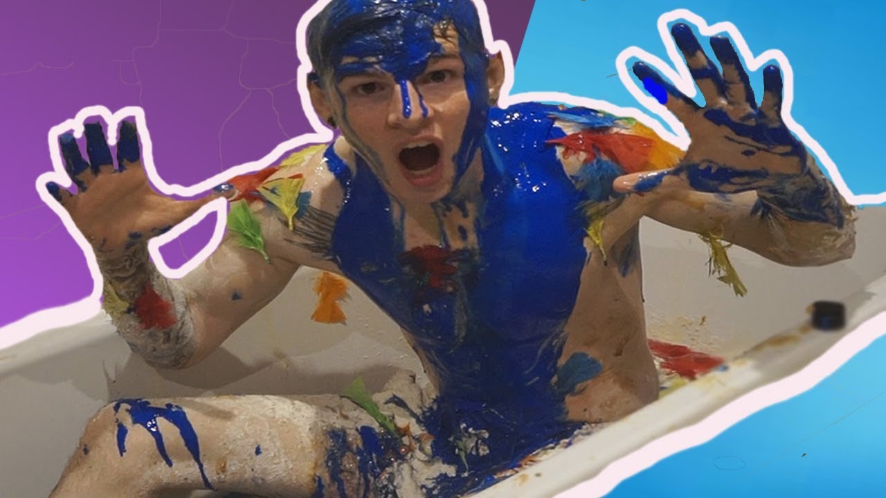 EAT IT OR WEAR IT CHALLENGE! *INSANE*| BATH CHALLENGE WITH PAINT ...