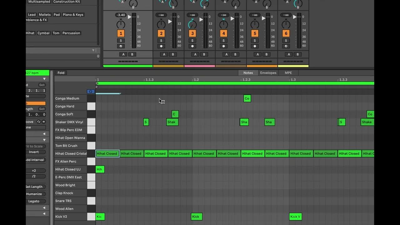 Ableton Live- Clips and MIDI Editor - YouTube