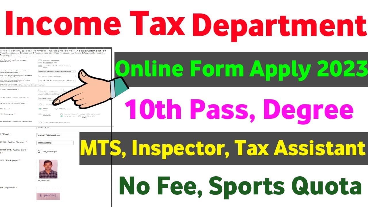Income Tax Online Form Apply 2023 🔥 How To Apply Income Tax Online Form ...