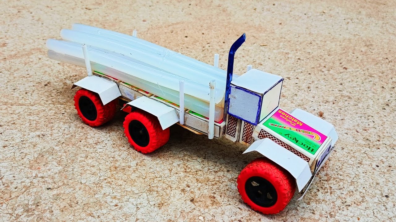 Machis box se banaya loding tirk with machis box tractor trolley at ...