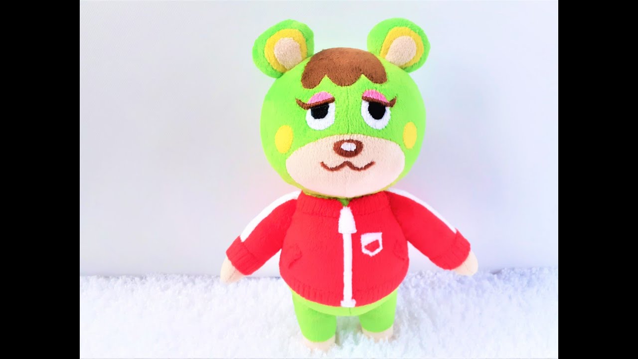 Charlise the bear Animal Crossing toy.Custom plush - YouTube