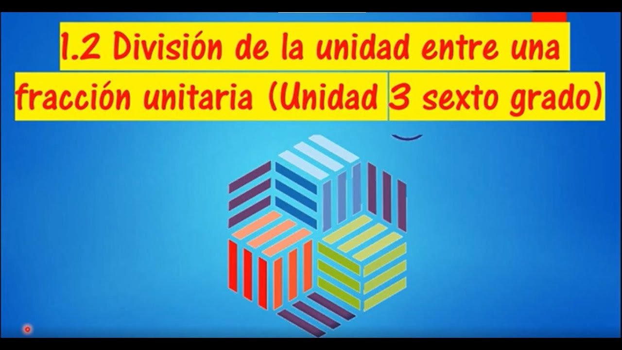 1.2 DIVISIÓN DE LA UNIDAD ENTRE UNA FRACCIOM UNITARIA ( UNIDAD 3 ...