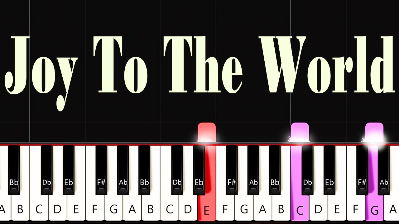 Joy To The World - Christmas Song | Easy PIANO TUTORIAL - YouTube