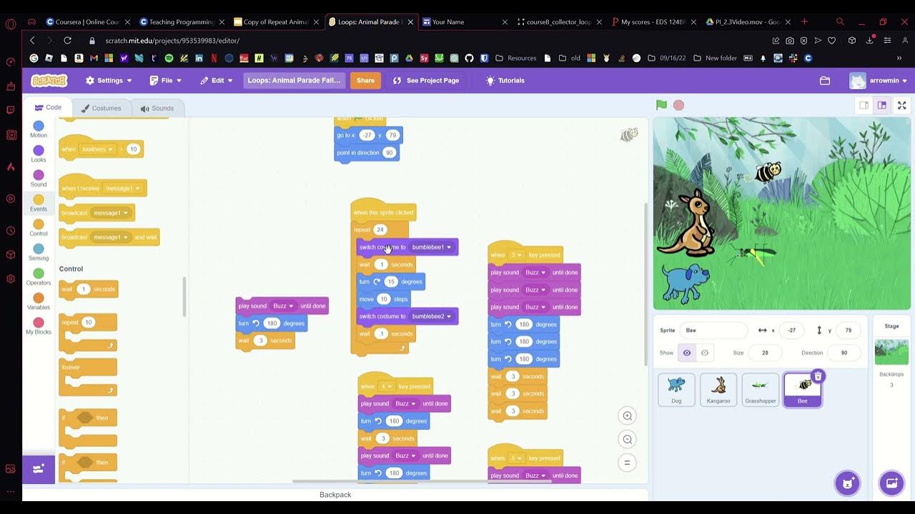 Scratch Loops Code Explanation - YouTube