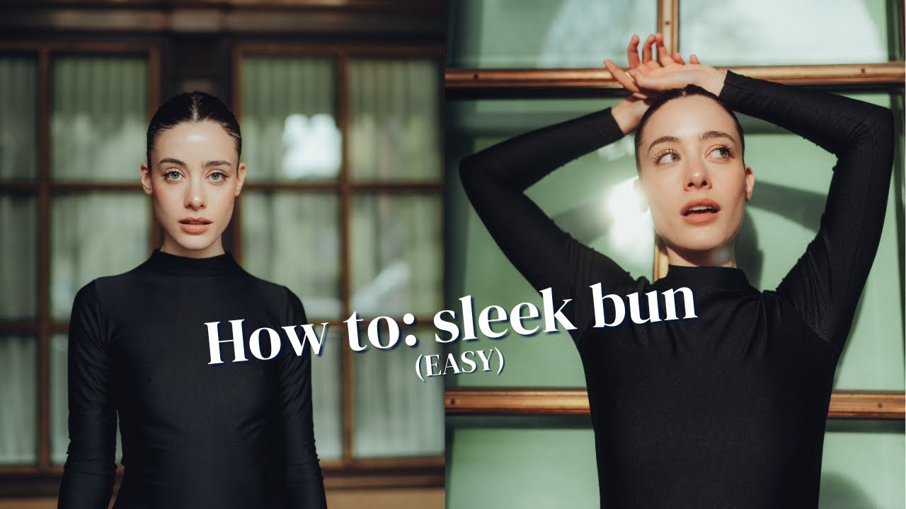 SLEEK BUN tutorial | EASY - YouTube