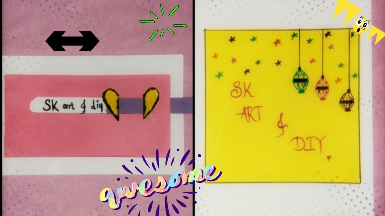 DIY-PAPER MESSAGE CARD'S |hand make cards| SK ART & DIY | - YouTube