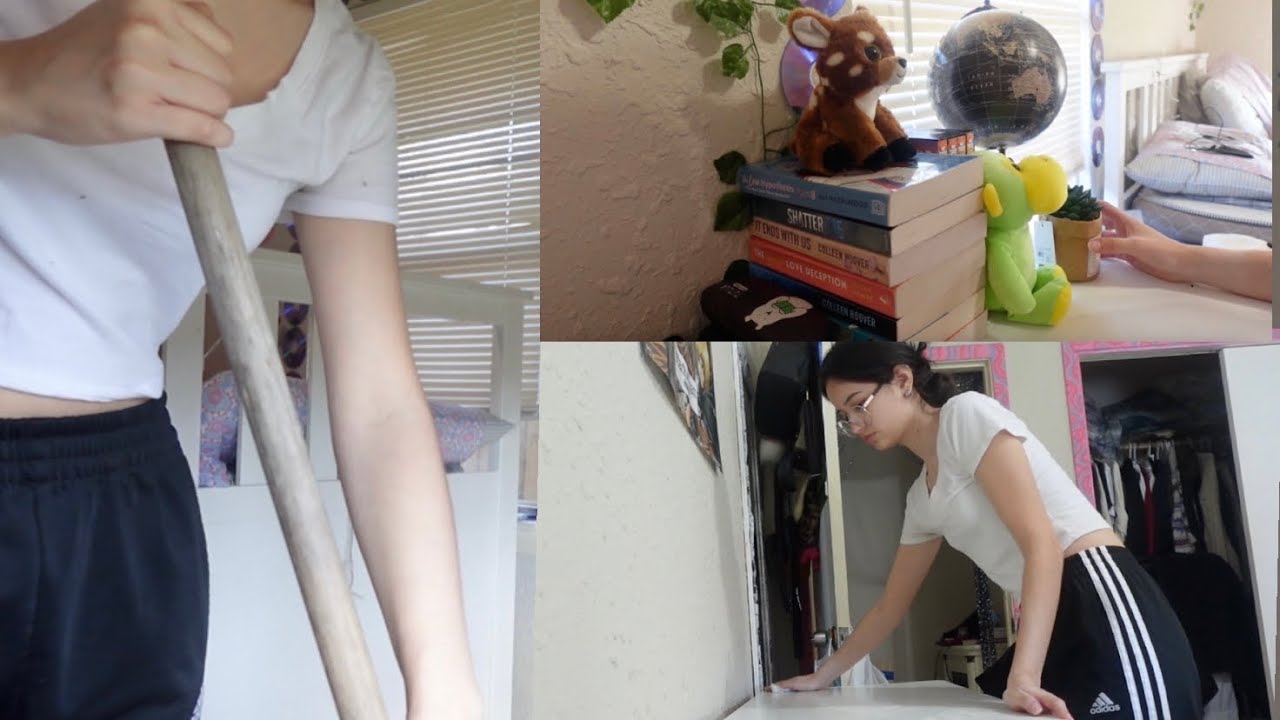 cleaning up my room - YouTube