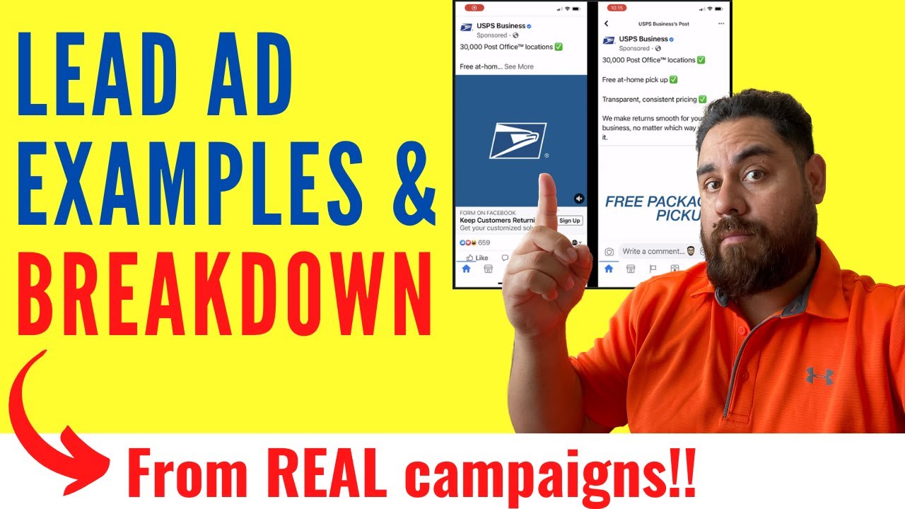 Facebook Lead Ads Example - REAL Lead Generation Ads Facebook Examples ...