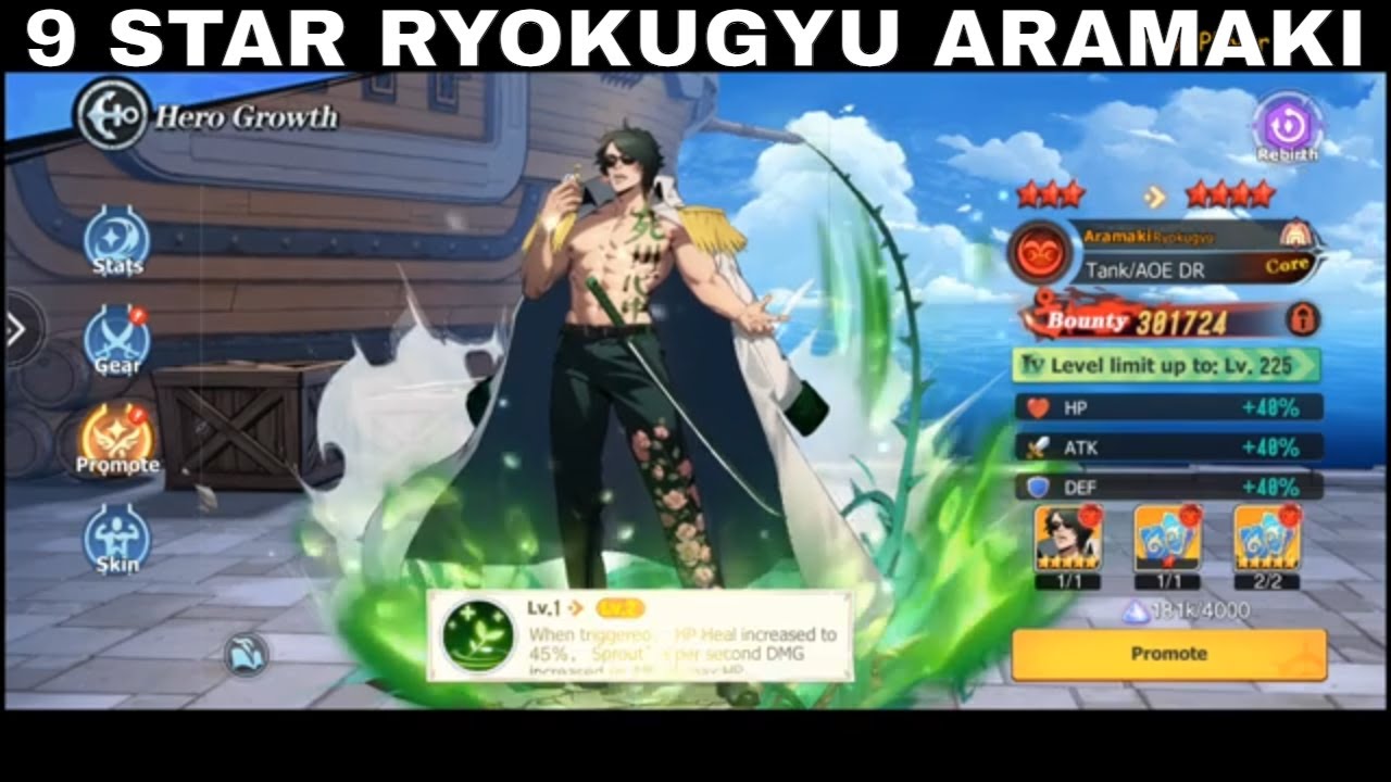 9 STAR RYOKUGYU ARAMAKI | New World: Vigour Voyage | THE SEA ROAD: FATE ...