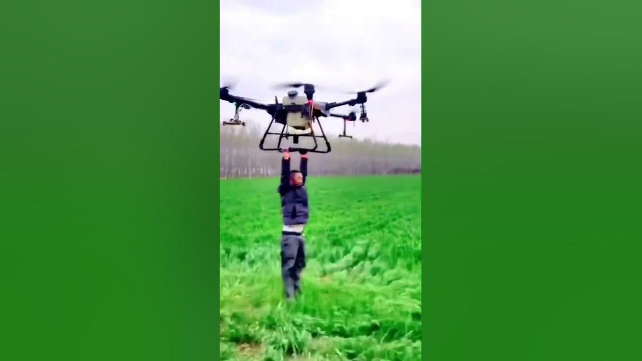 Квадрокоптер поднял человека😱 - YouTube