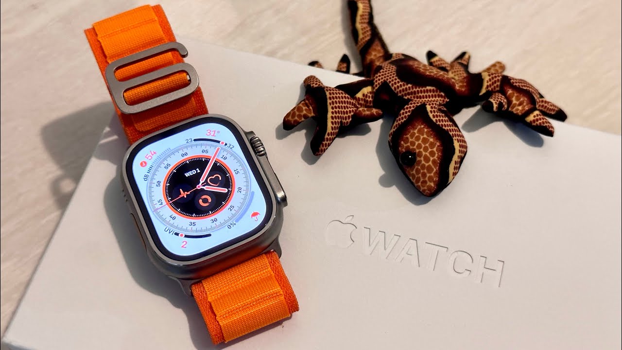 APPLE Watch Ultra Orange Alpine Loop- A closer and detailed look - YouTube