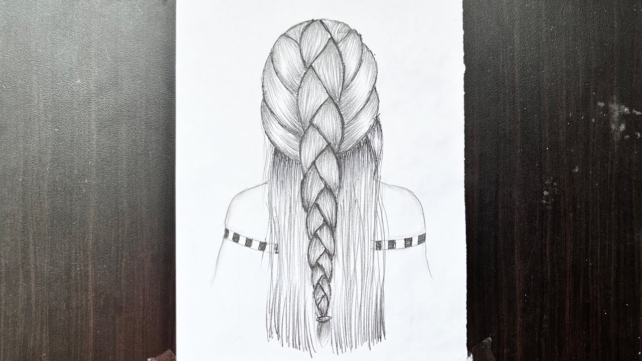 Easy way to draw a girl with beautiful hairstyle | Pencil drawing for ...