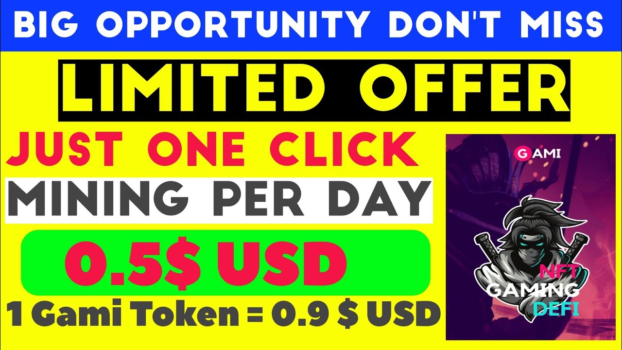 New Gami Token Mining App | Daily Free Mine 0.5$ with gami app - YouTube